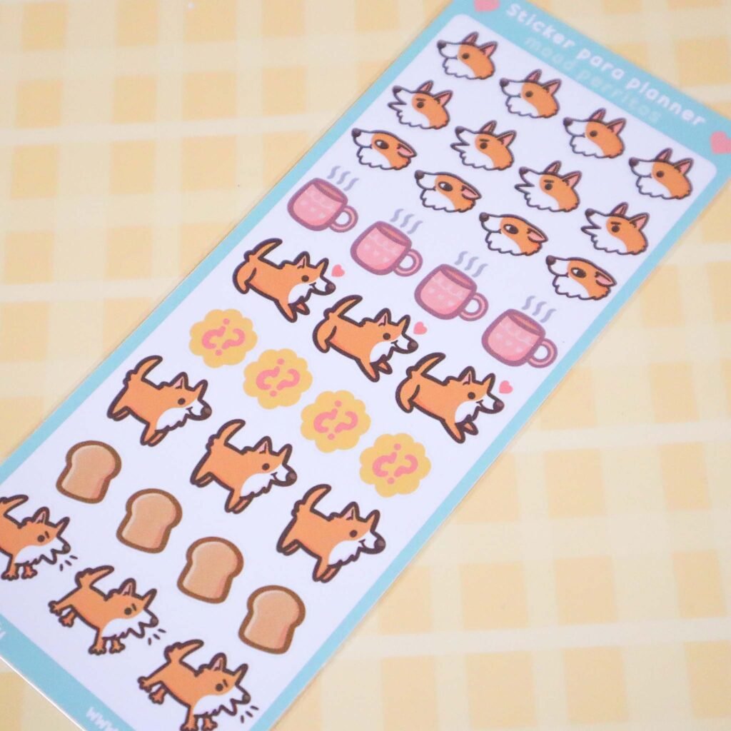 Set Sticker planner Perritos - Politopia